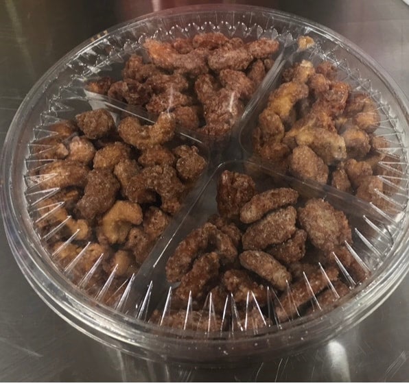 4 Compartment Nut Tins | Maggie's Popcorn & Nuts